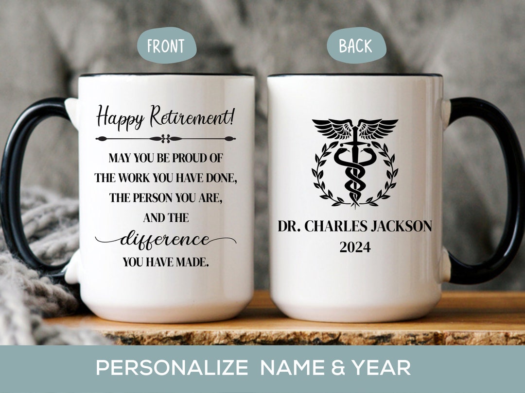 Personalized Doctor Retirement Gift for Men or Women, MD, Physician ...