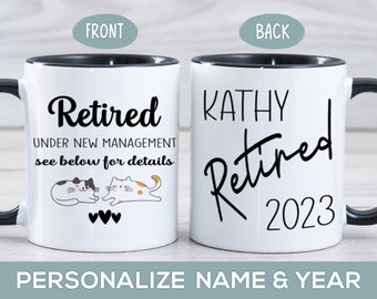 Cat Retirement Mug - Etsy