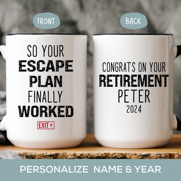 Retirement Mug - Etsy