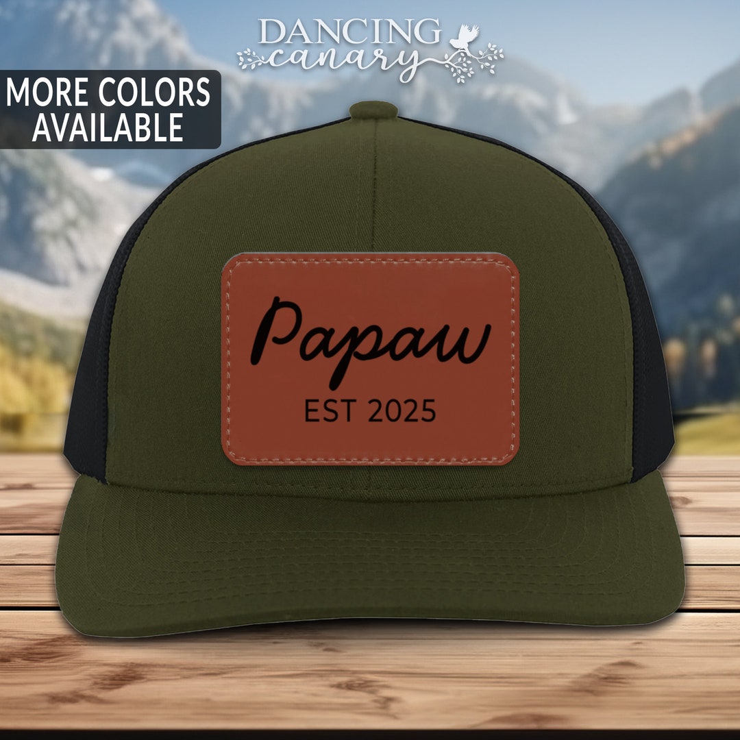 Papaw Gift Grandpa Fathers Day Gift From Grandkids Pawpaw Trucker Hat Dad Pregnancy Announcement ...