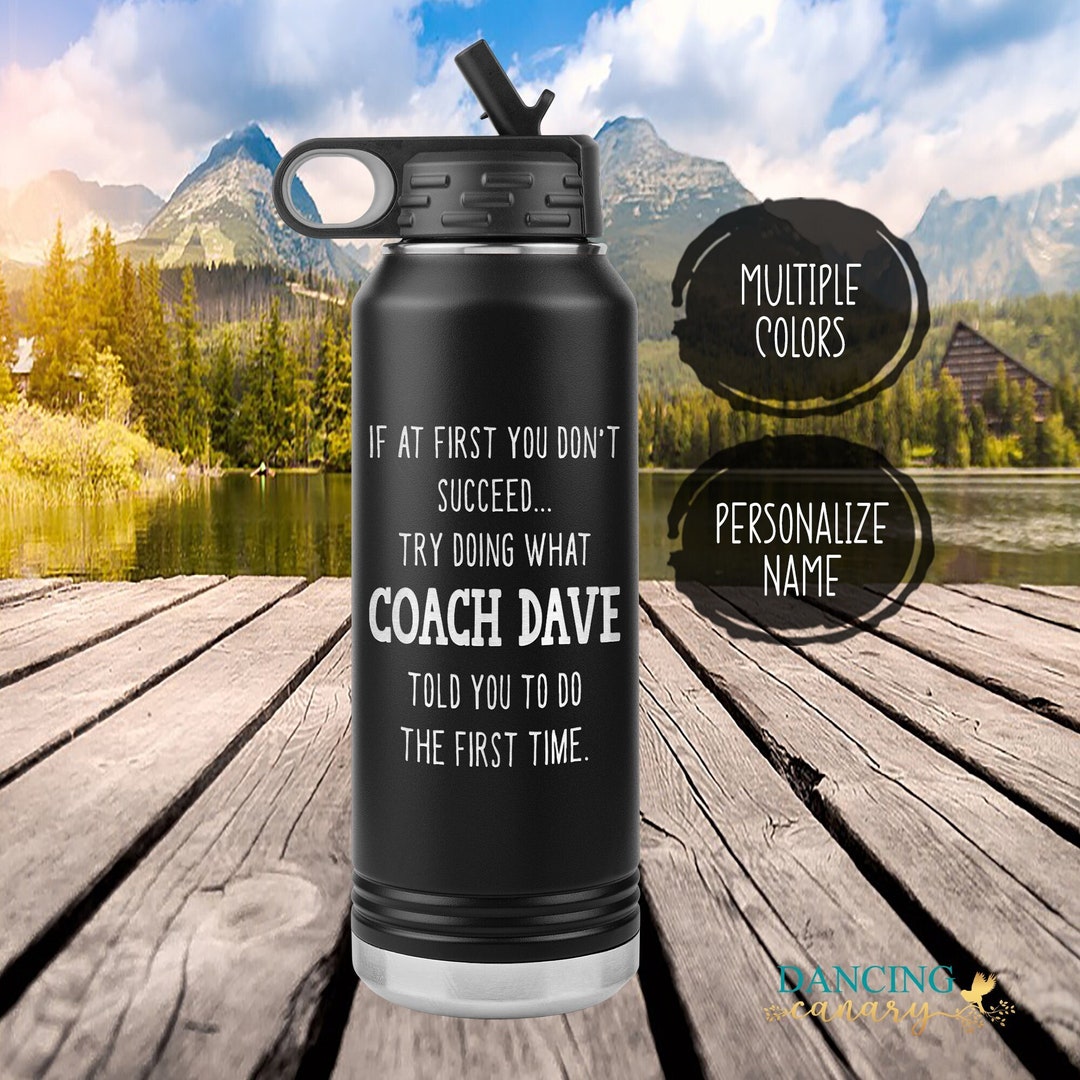 Funny Coach Gift for Men Women Personalized Coach Waterbottle End of ...