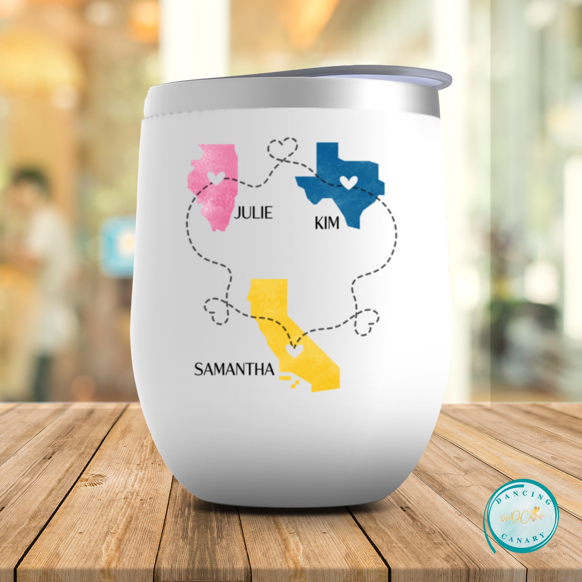 Personalized Long Distance Cousin Gifts, Cousins Forever State to State ...