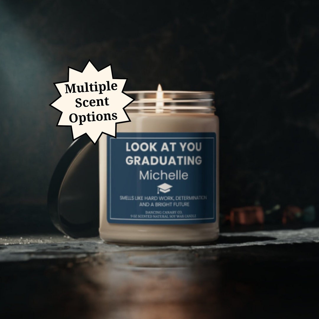Graduation Candle Personalized Graduation Gift for Her Him High School ...