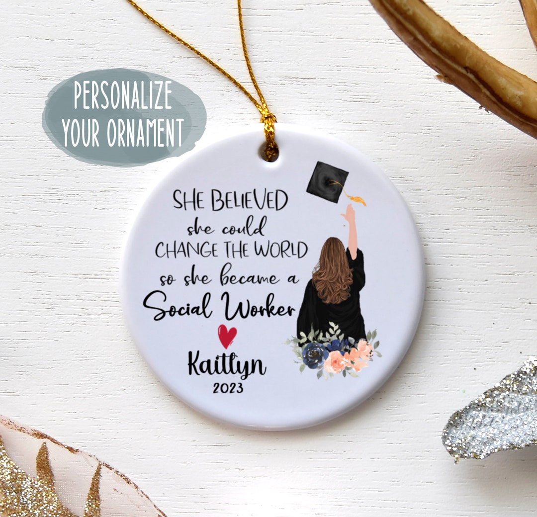 MSW Graduation Gift for Her Social Worker Graduate - Etsy
