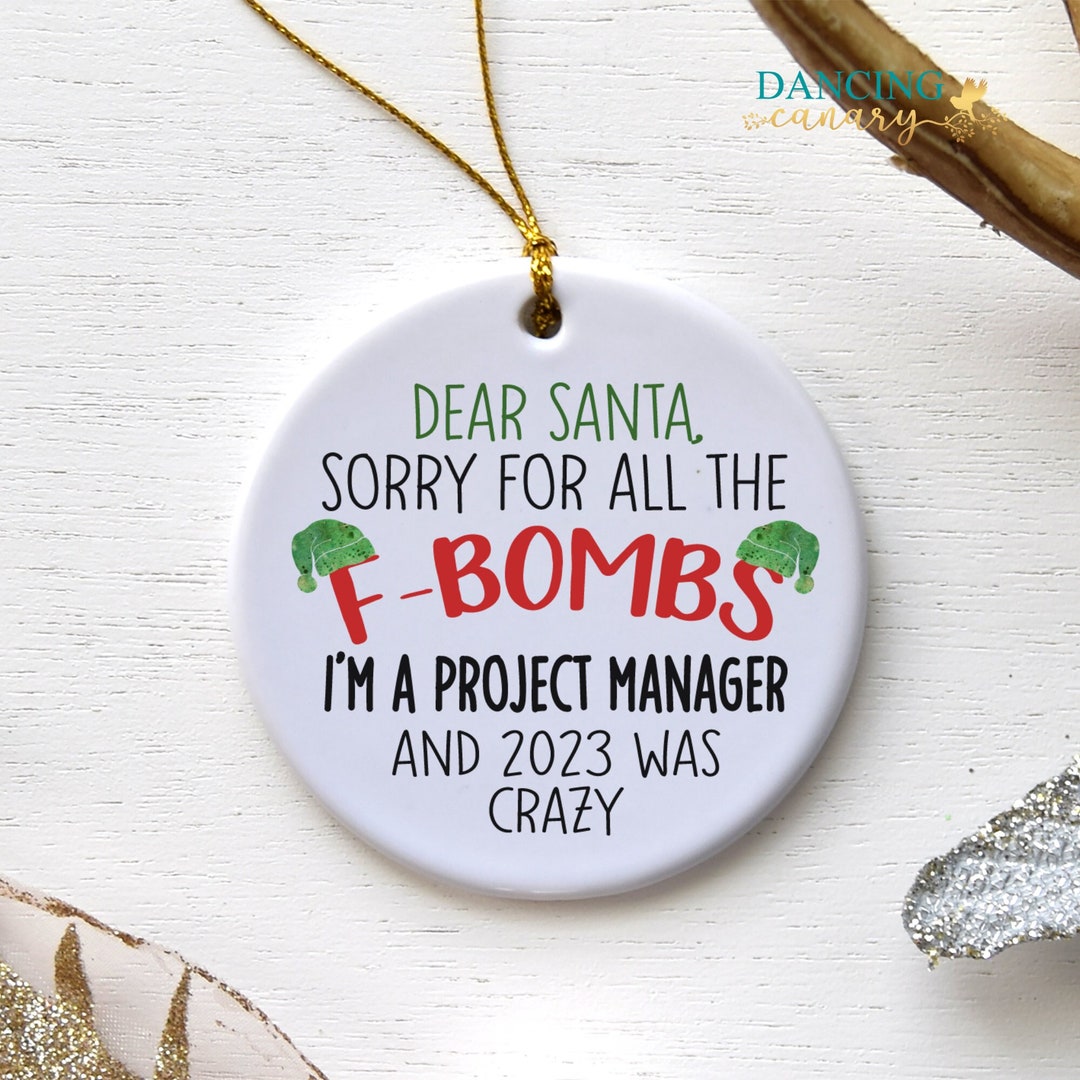 Project Manager Christmas Ornament Funny Team PM Appreciation Gift ...