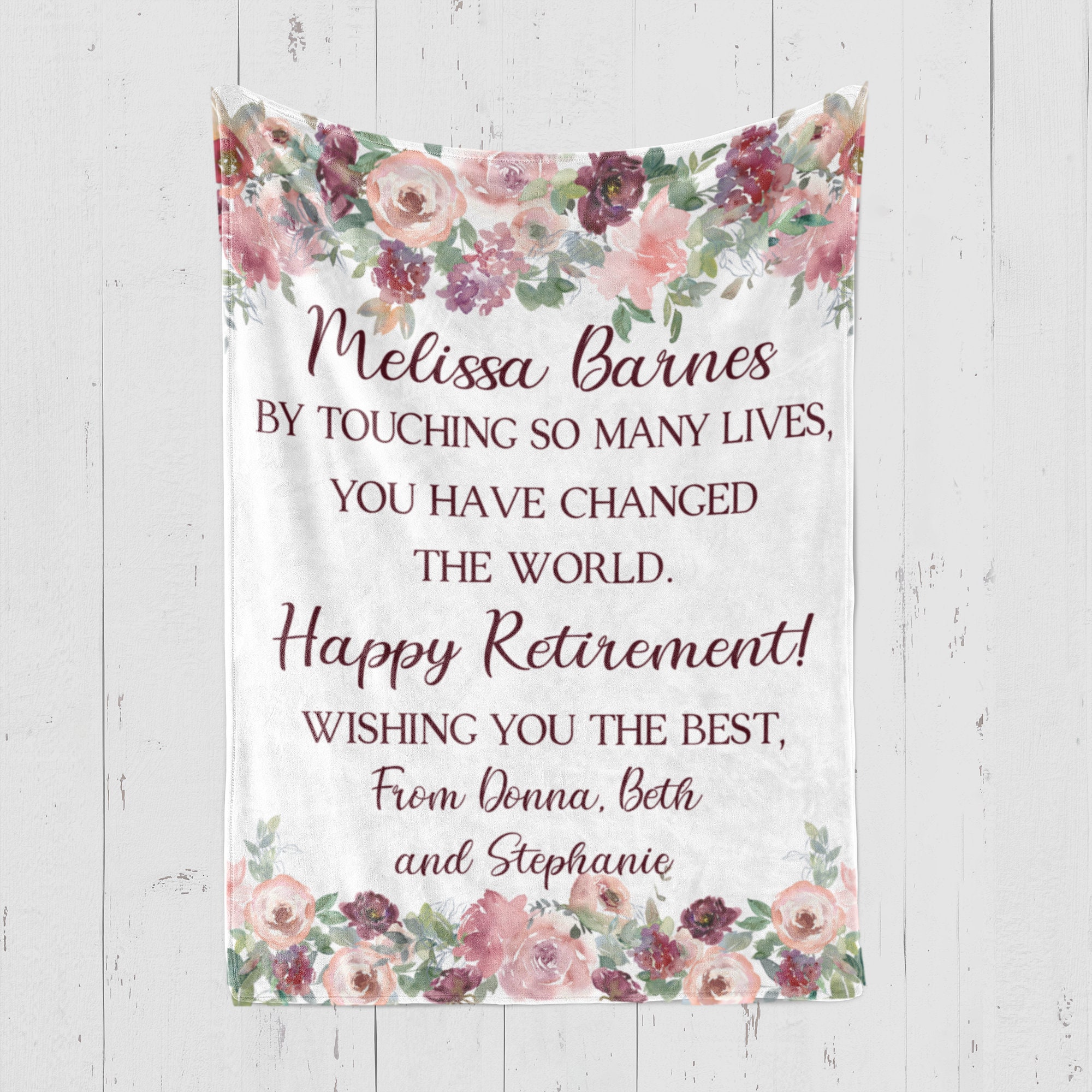 Personalized Retirement Gift for Women Happy Retirement Name | Etsy