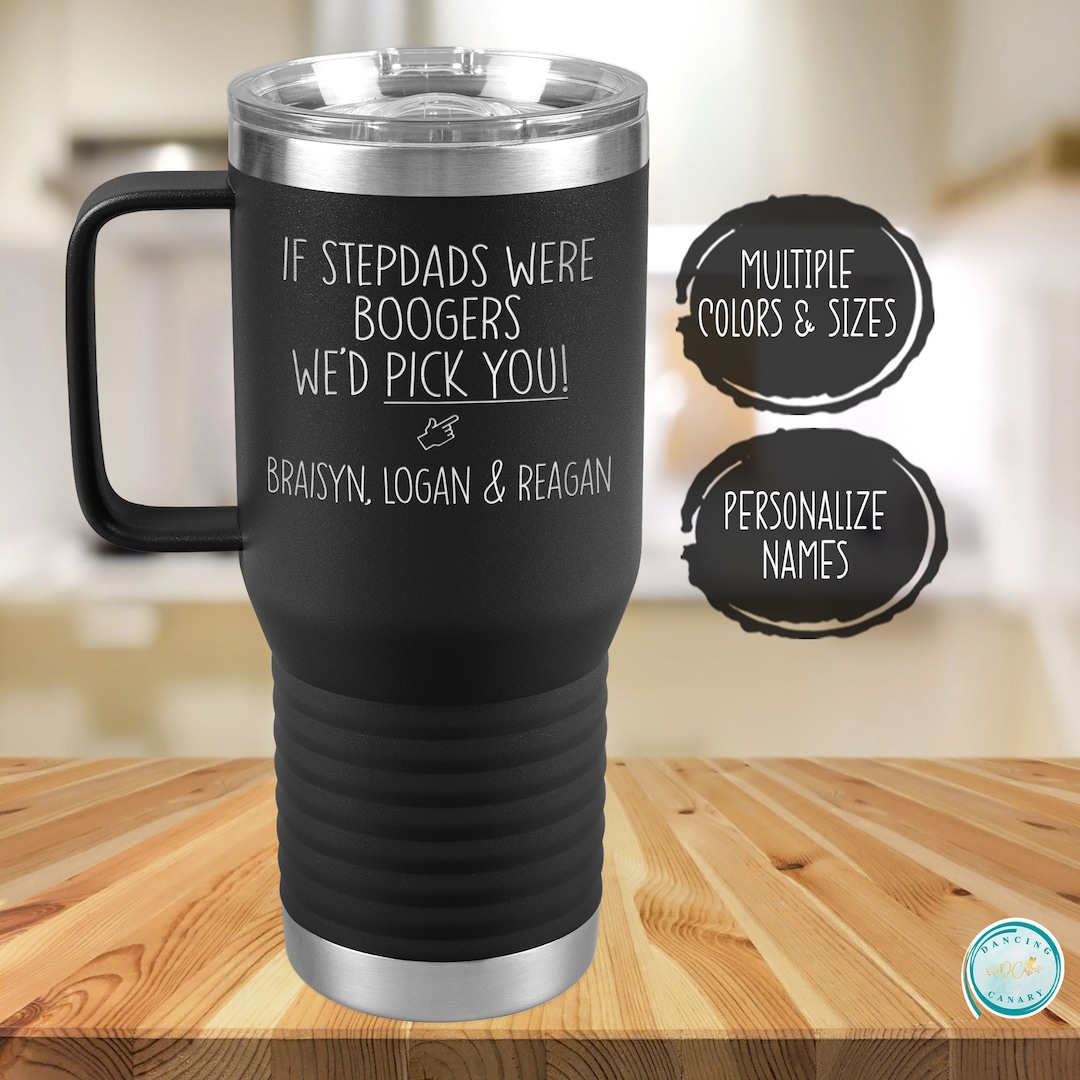 Funny Step Dad Travel Mug, Father's Day Gift From Stepkids, If Stepdads ...