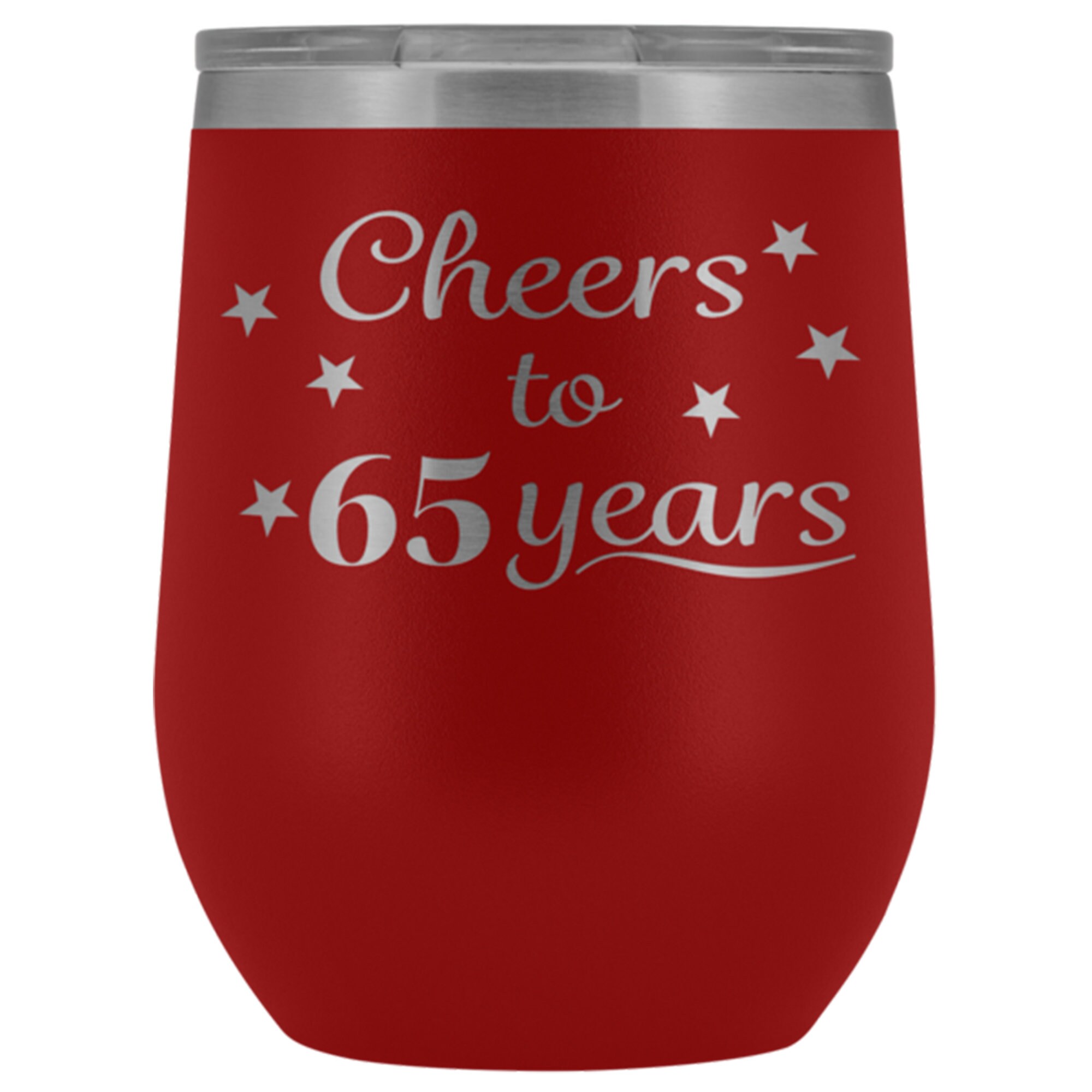 65th Birthday Wine Glass 65 Birthday Gifts for Women Cute | Etsy