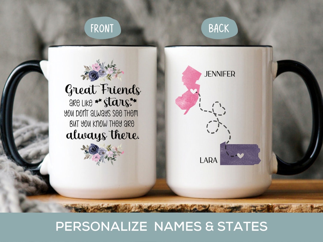 Personalized Friendship Gift for Women, Great Friends Are Like Stars ...