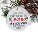 Social Worker Christmas Ornament Funny Therapist Appreciation Gift ...