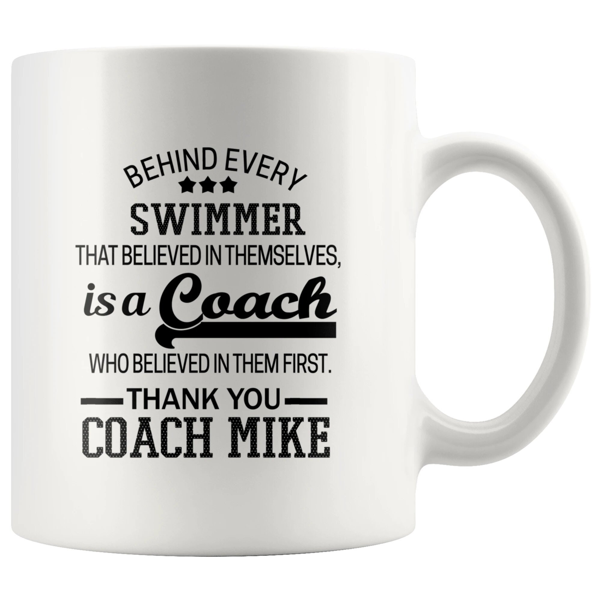 Personalized Swimming Coach Mug Sports Gift for Him or Her | Etsy