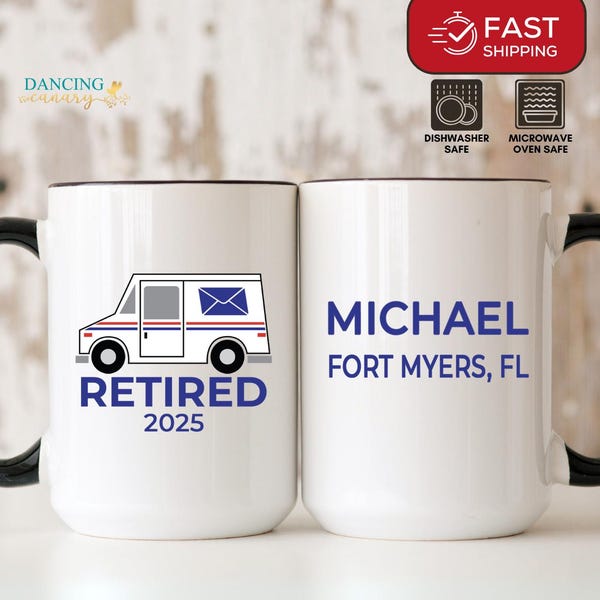 Postal Retirement - Etsy