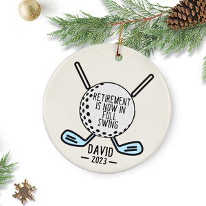Golf Retirement Gift for Men Personalized, Retirement is Now on Full ...
