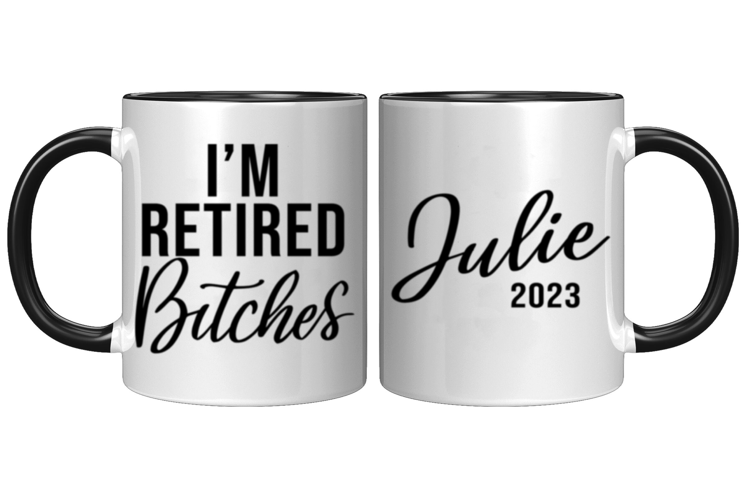 Funny Retirement Mug for Women Personalized Retired Gift for - Etsy