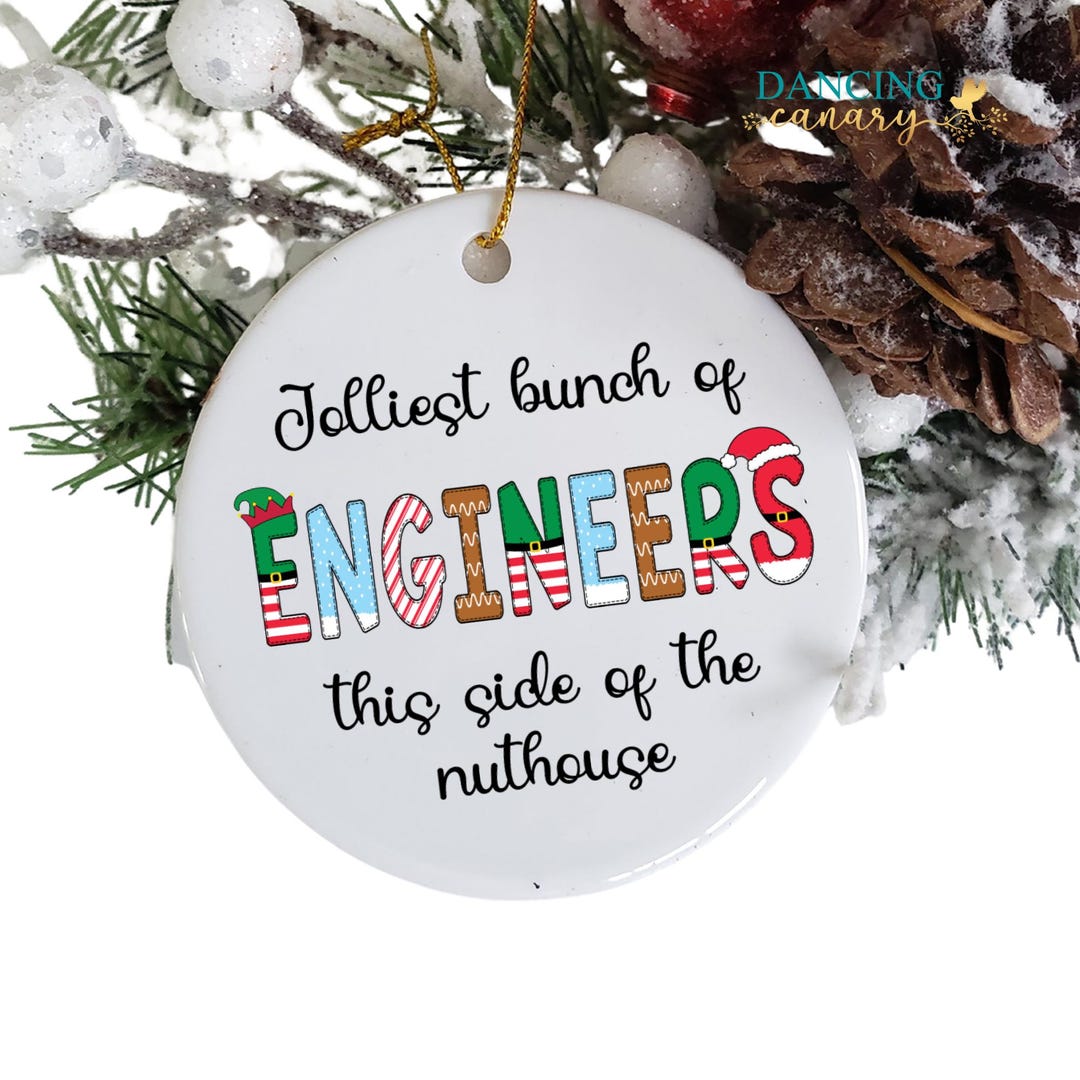 Engineer Christmas Ornament Software Mechanical Engineer Appreciation ...