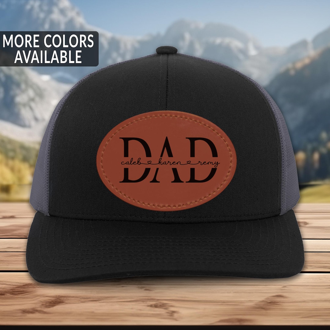 Personalized Dad Hat With Kid's Names Husband Birthday Christmas ...