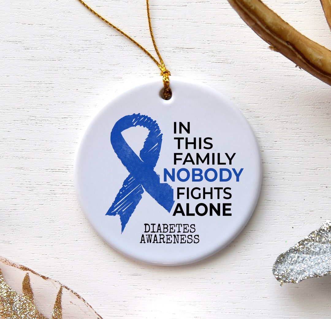 Diabetes Awareness Ornament, Diabetes Support Gifts for Men or Women ...
