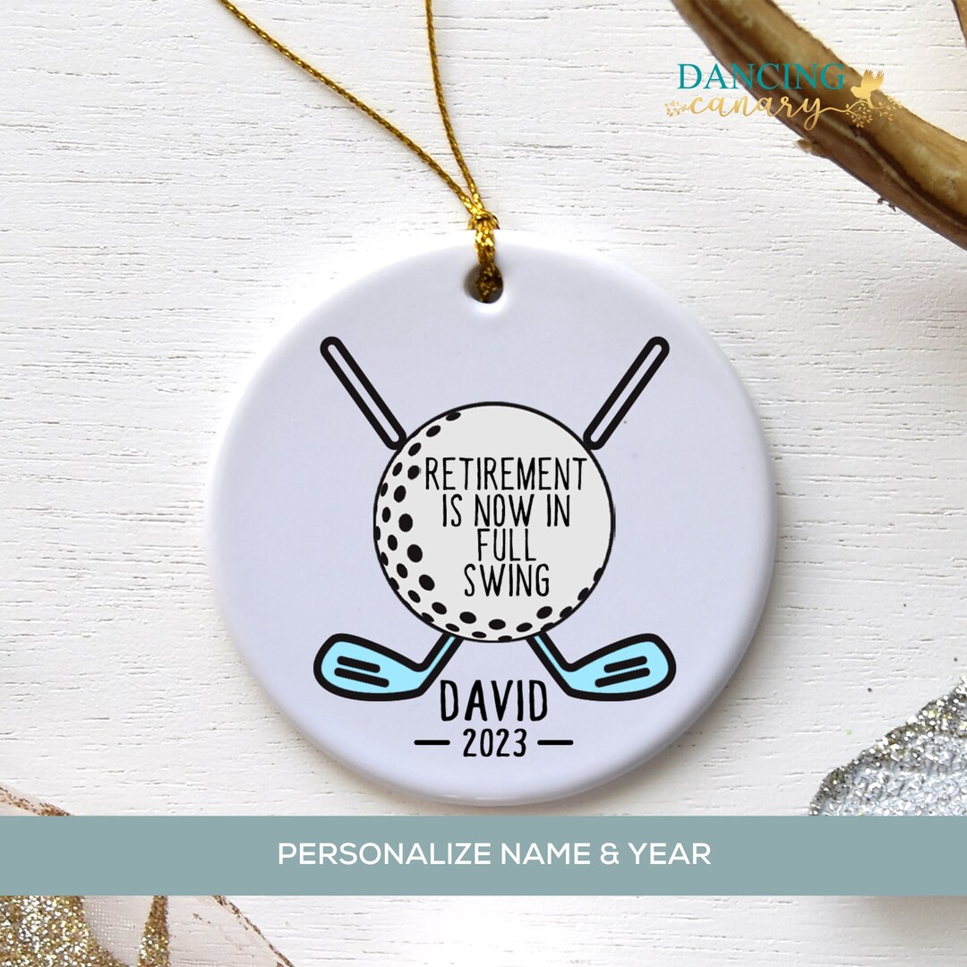 Golf Retirement Gift for Men Personalized, Retirement is Now on Full ...