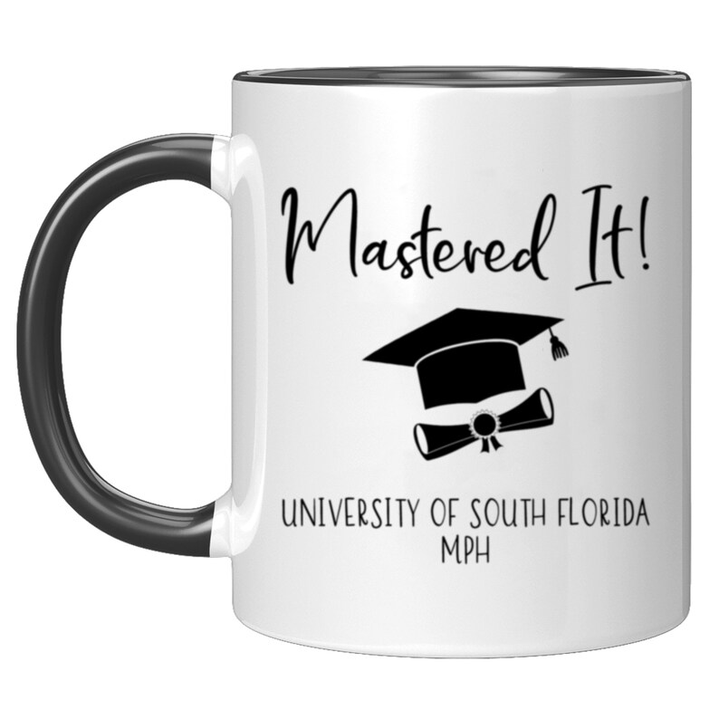 Personalized Masters Degree Graduation Gift for Her Mastered | Etsy