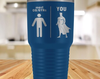 Funny Obstetrician Gift Obstetrics Water Bottle OB/GYN Present We Bring ...