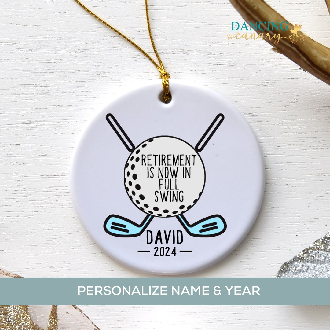 Golf Retirement Gift for Men Personalized, Retirement is Now on Full ...