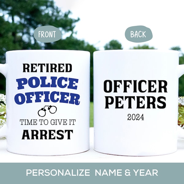 Police Officer Retired Personalized - Etsy UK