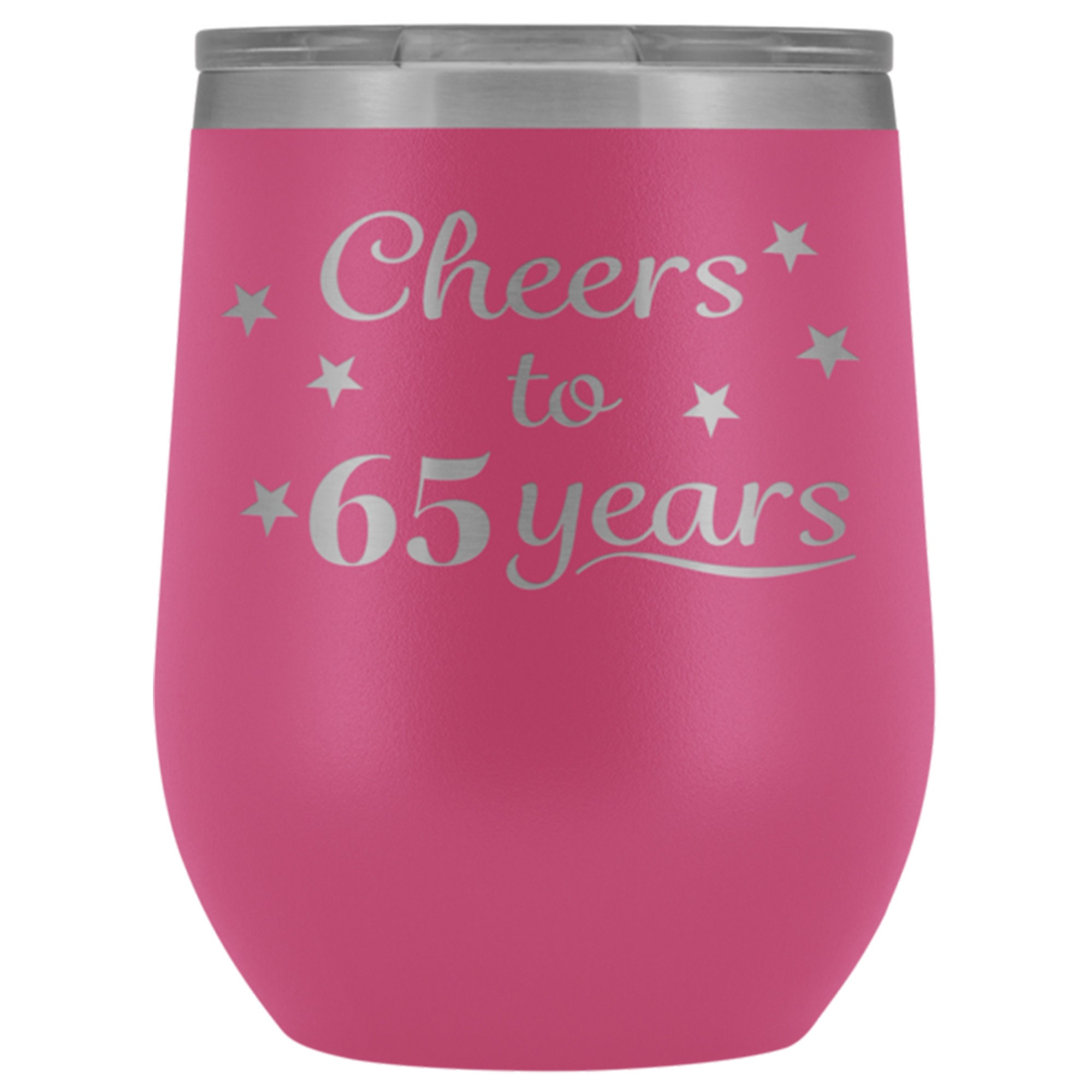 65th Birthday Wine Glass 65 Birthday Gifts for Women Cute | Etsy