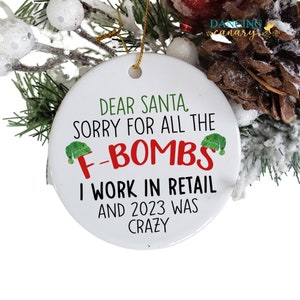 Retail Employee Christmas Ornament Funny Sales Team Appreciation Gift ...
