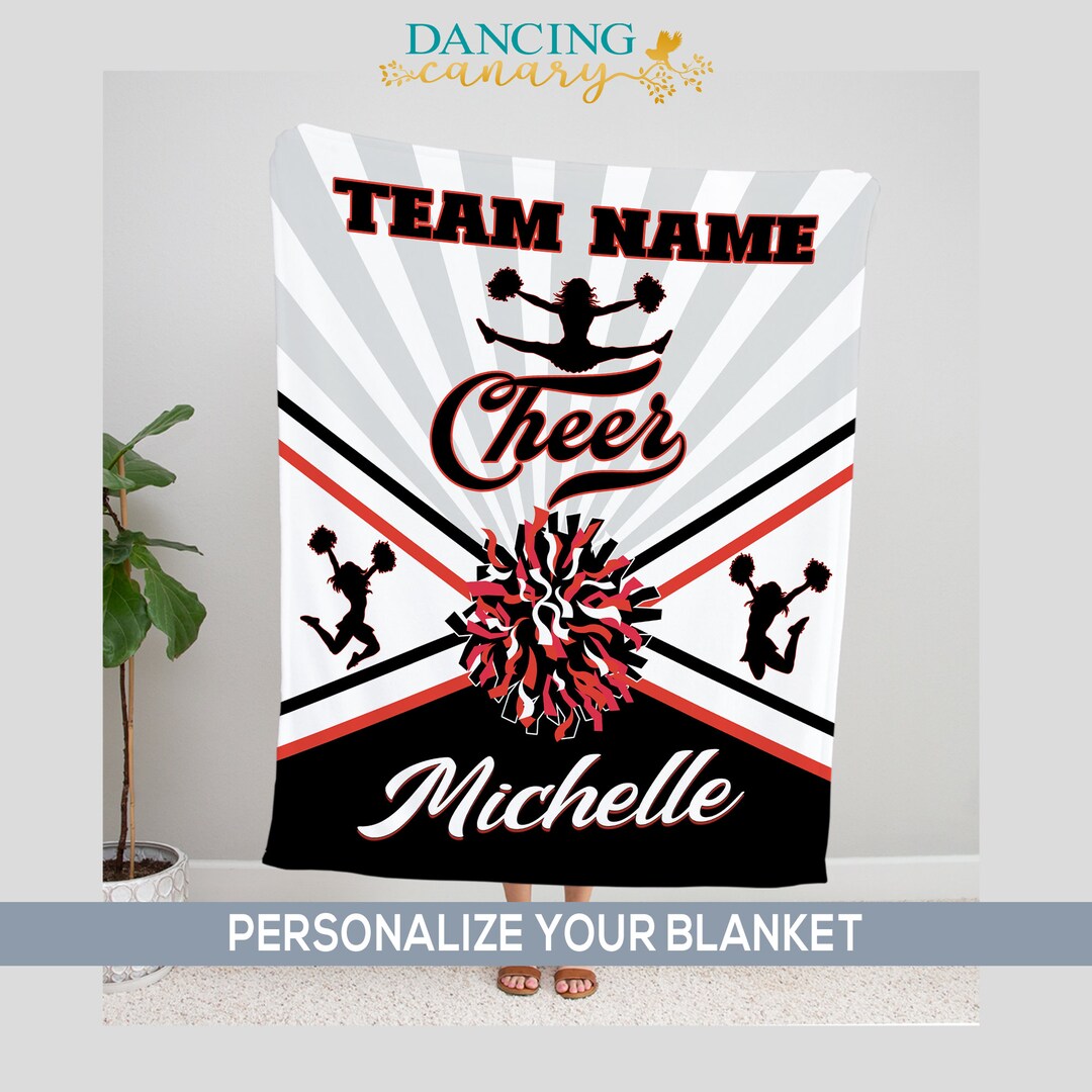 Cheerleader Blanket for Kids Teens Cheer Squad Personalized Gift ...