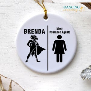 Insurance Agent Gift Insurance Officer Team Gifts Christmas Ornament ...