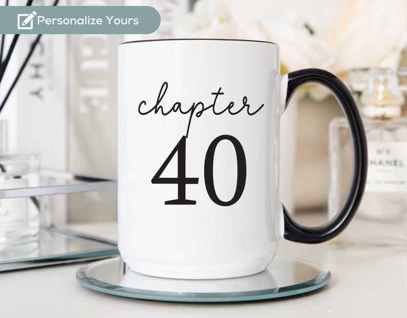 40th Birthday Mug 40th Birthday Gift for for Women or Men Personalized ...