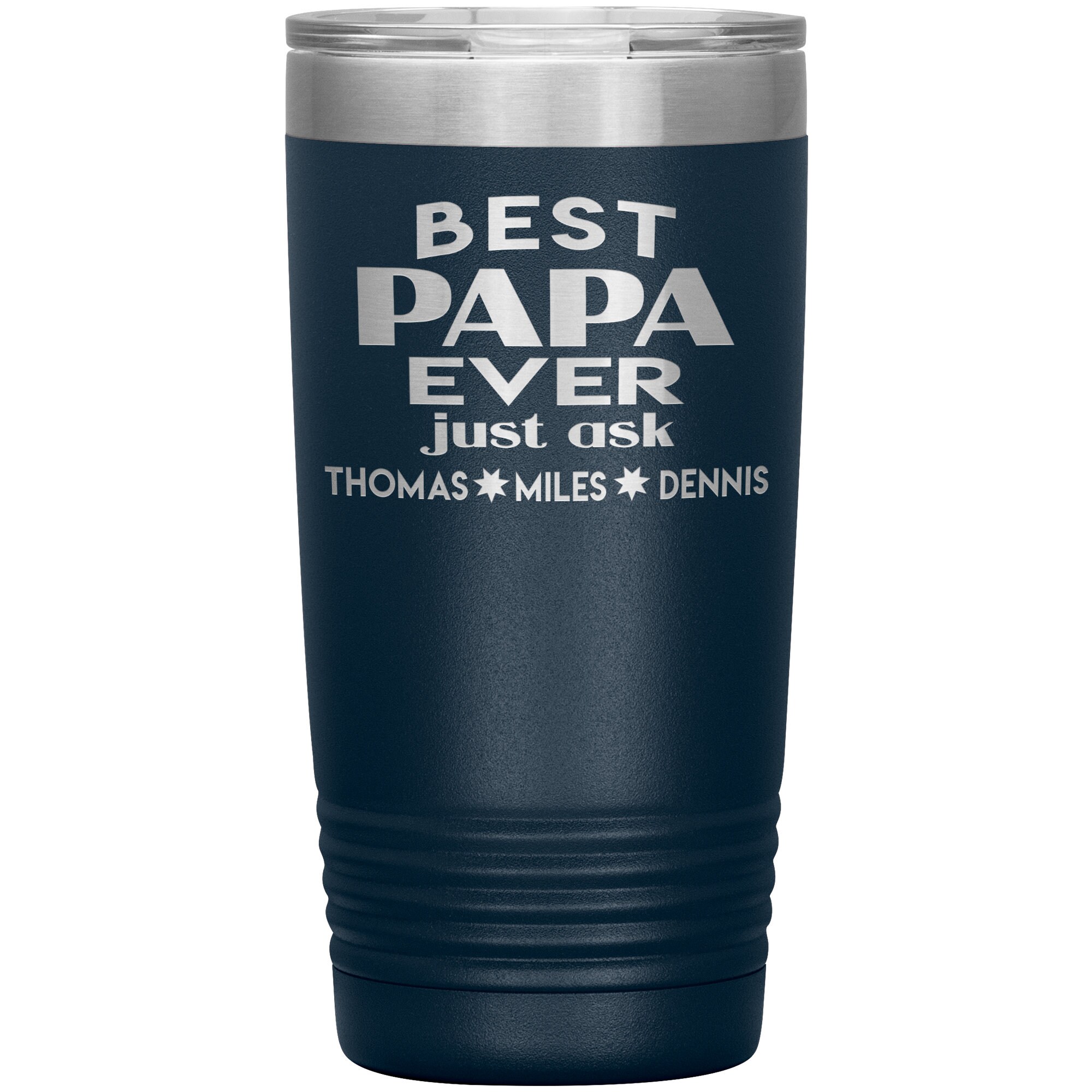 Personalized Papa Gift Best Papa Ever Tumbler Cute Papa - Etsy