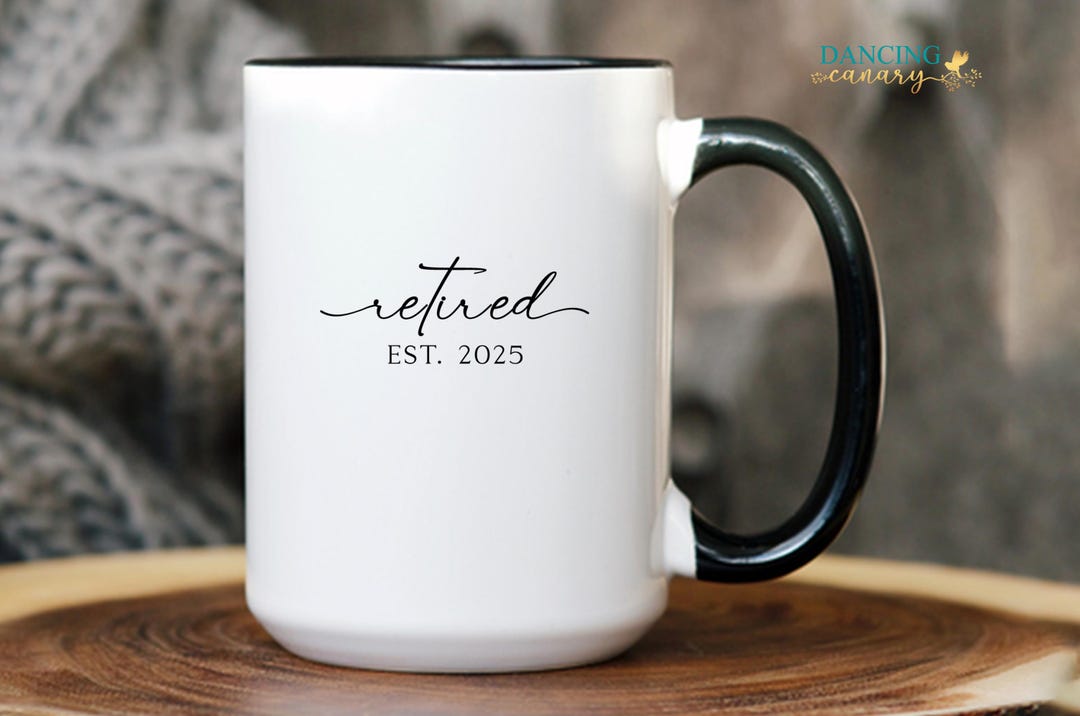 Customizable Retirement Gift for Her Retired Est 2025 Mug Retiring Mom ...