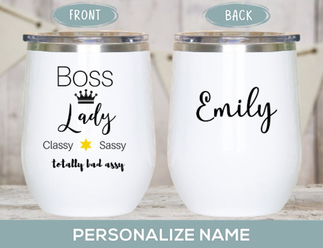Boss Lady Wine Tumbler Girl Boss Gift Inspirational Gift - Etsy