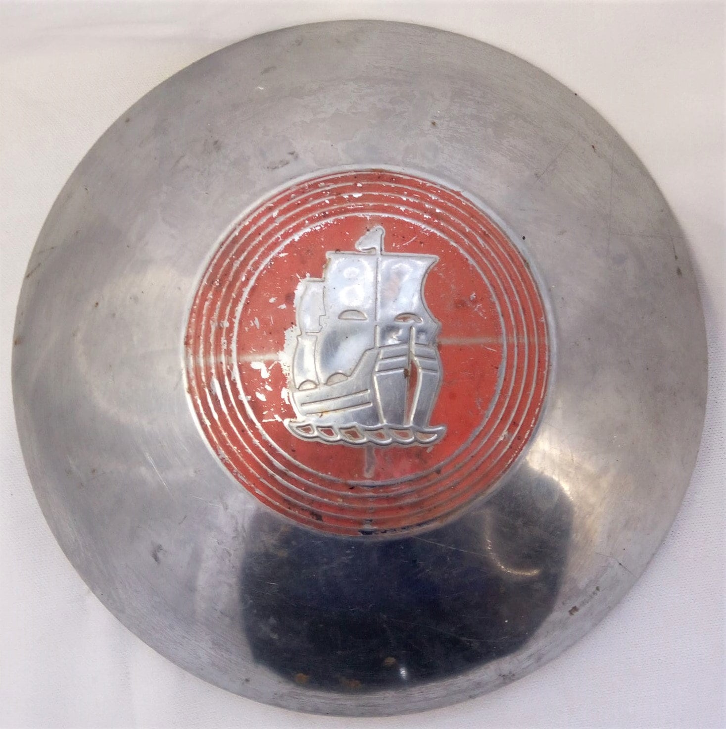 Vintage Plymouth Sailing Ship Dog Dish Hubcap 9 Mayflower Graphic - Etsy