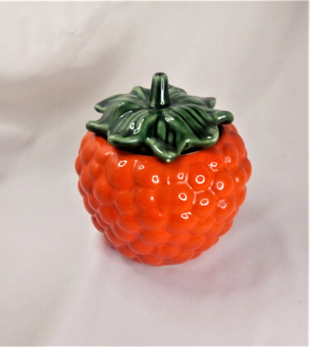 Vintage Red Raspberry Cookie Jar Canister House of Webster - Etsy