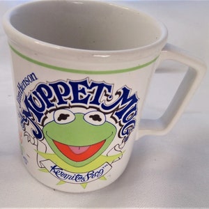 Vintage Kermit the Frog and Miss Piggy Ceramic Mugs Sigma Jim Henson's ...
