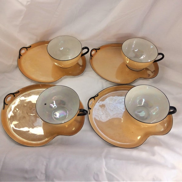 Peach Lusterware - Etsy