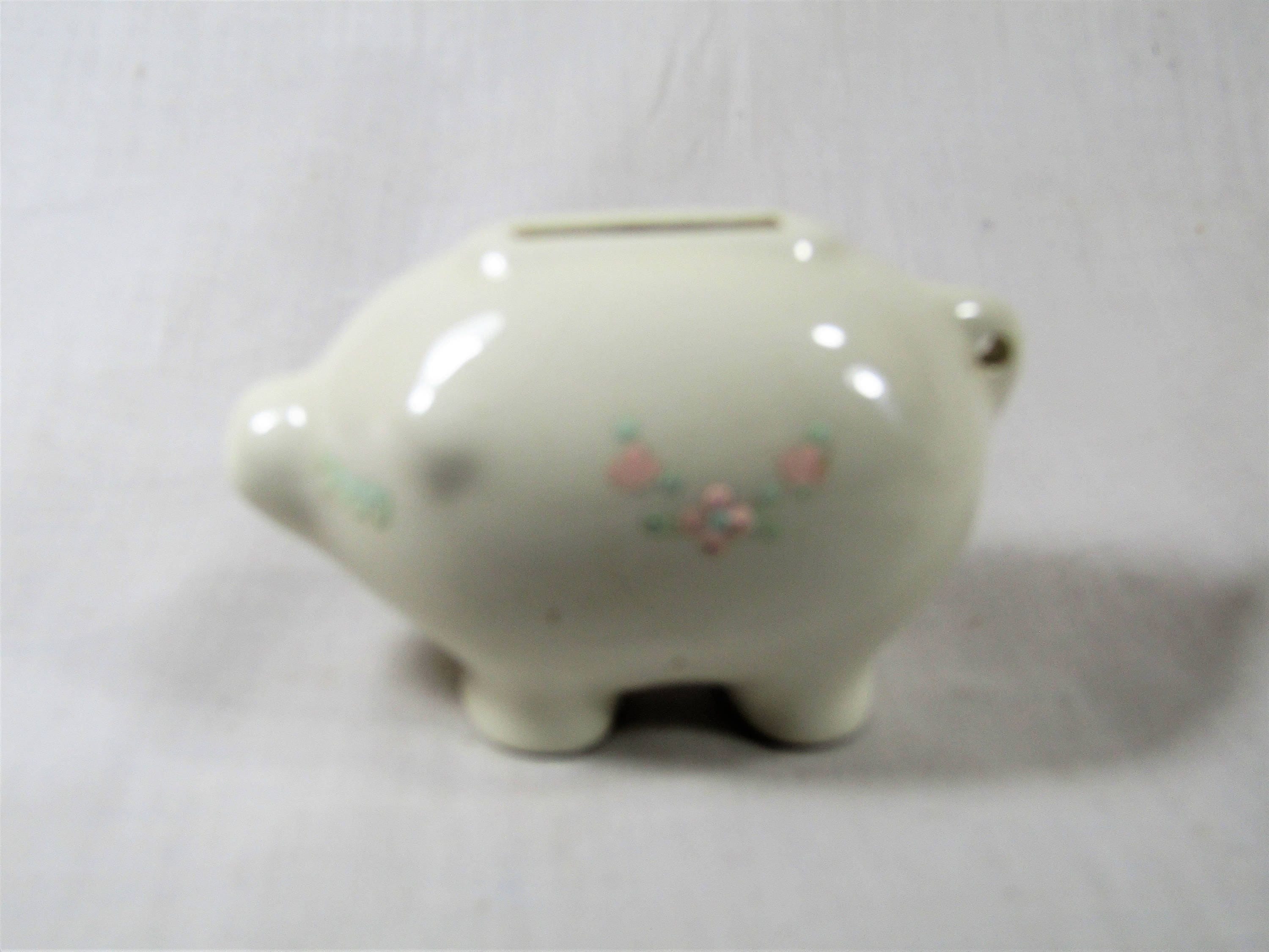 Miniature Piggy Bank Hand Painted Ceramic Vintage - Etsy