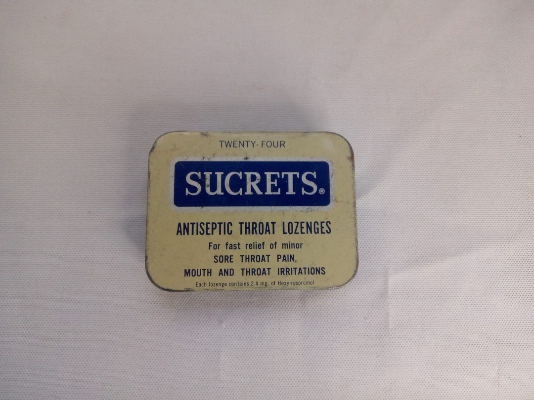 Vintage Sucrets Throat Lozenges Tin Quintin Company - Etsy