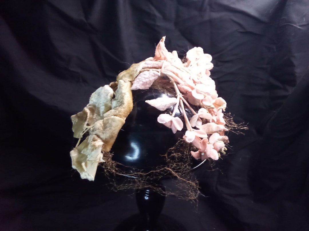 Vintage Don Marshall for Vanderver Floral Half Hat/cap - Etsy