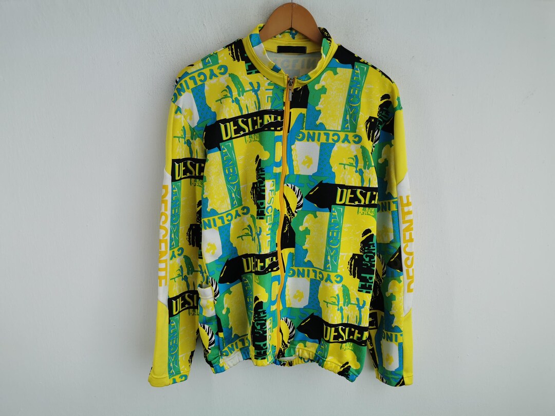 Descente Jacket Vintage Descente Overprint Multicolor Cycling Jacket ...
