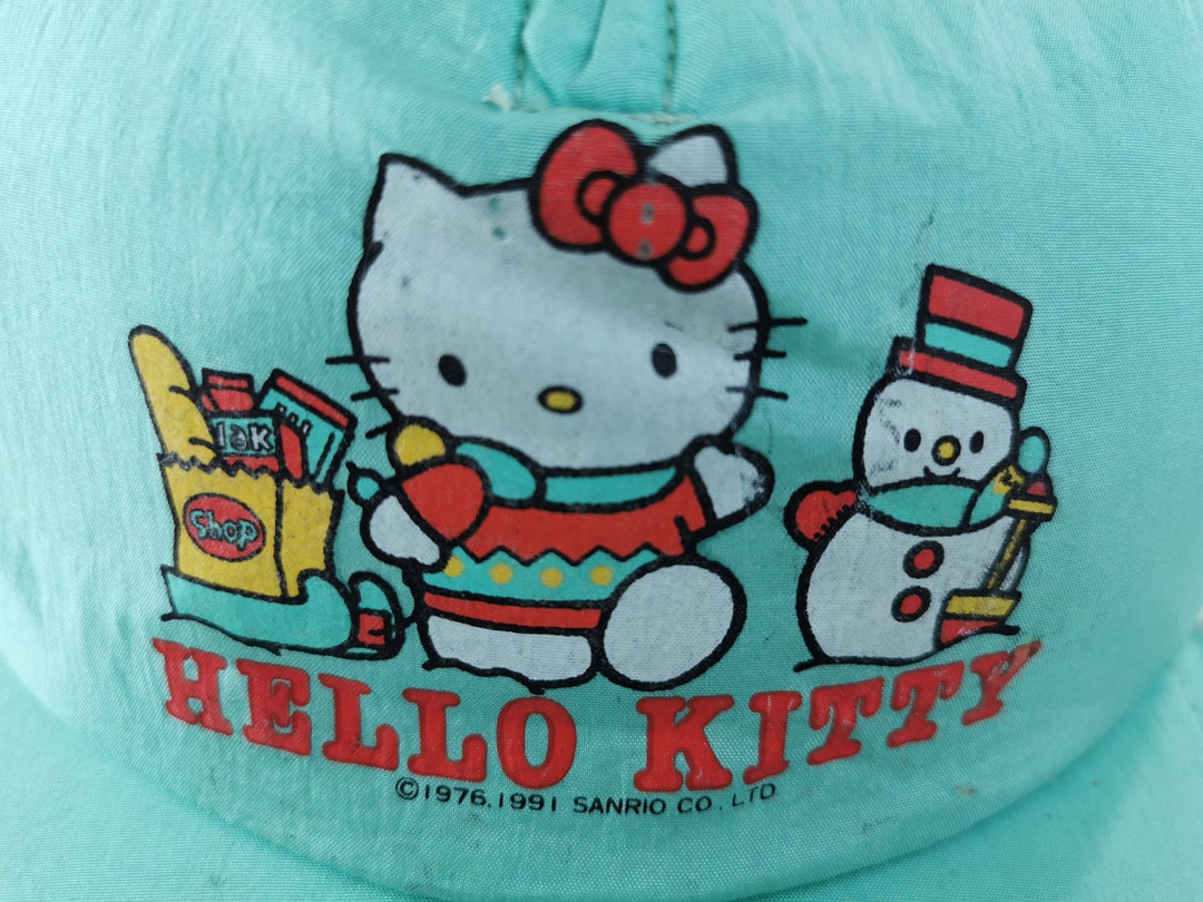Hello Kitty Cap Vintage Hello Kitty Hat Vintage Hello Kitty Logo Ear ...
