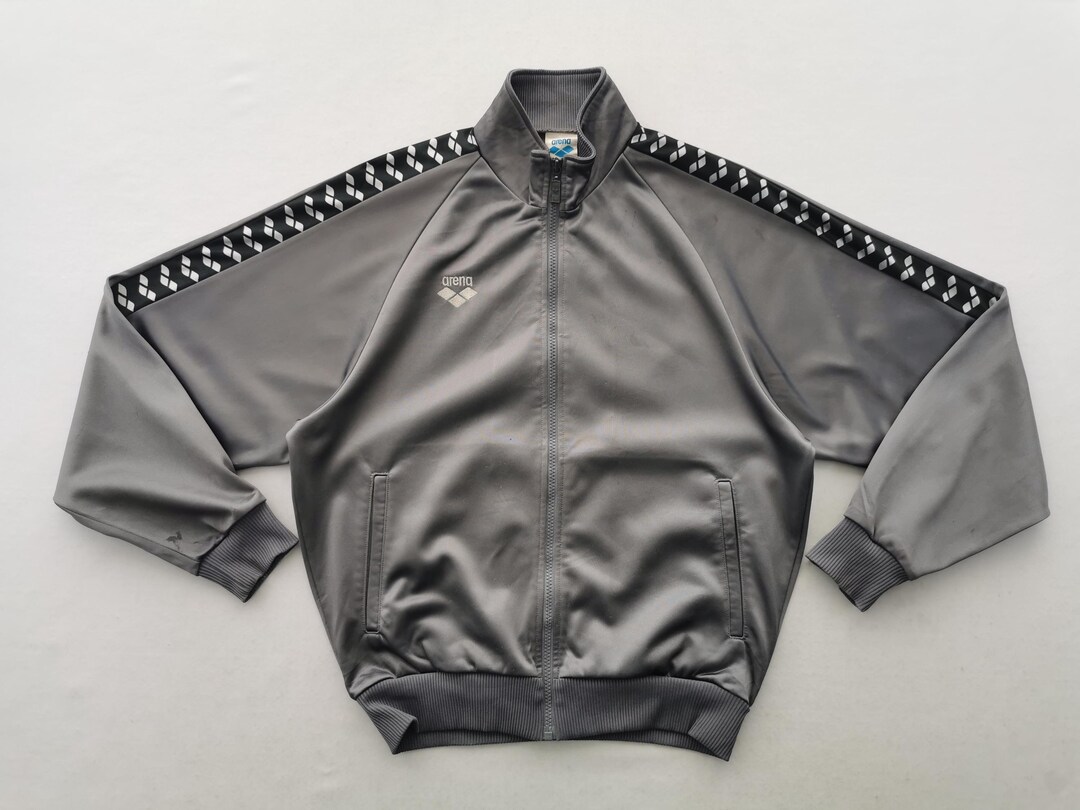 Arena Jacket Vintage 90's Arena Taped Logo Track Jacket Made in Japan ...