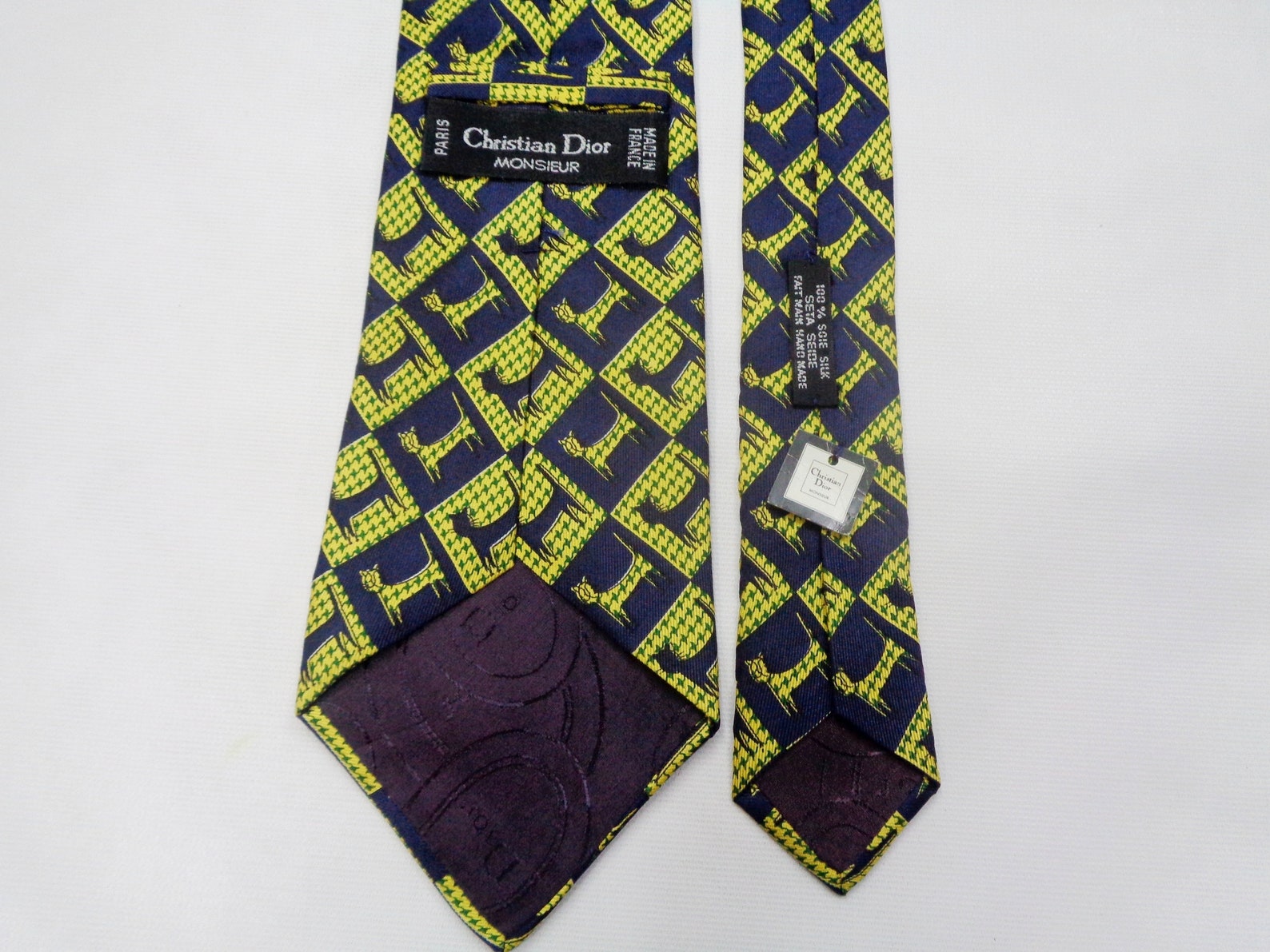 Christian Dior Tie Vintage Christian Dior Silk Necktie - Etsy