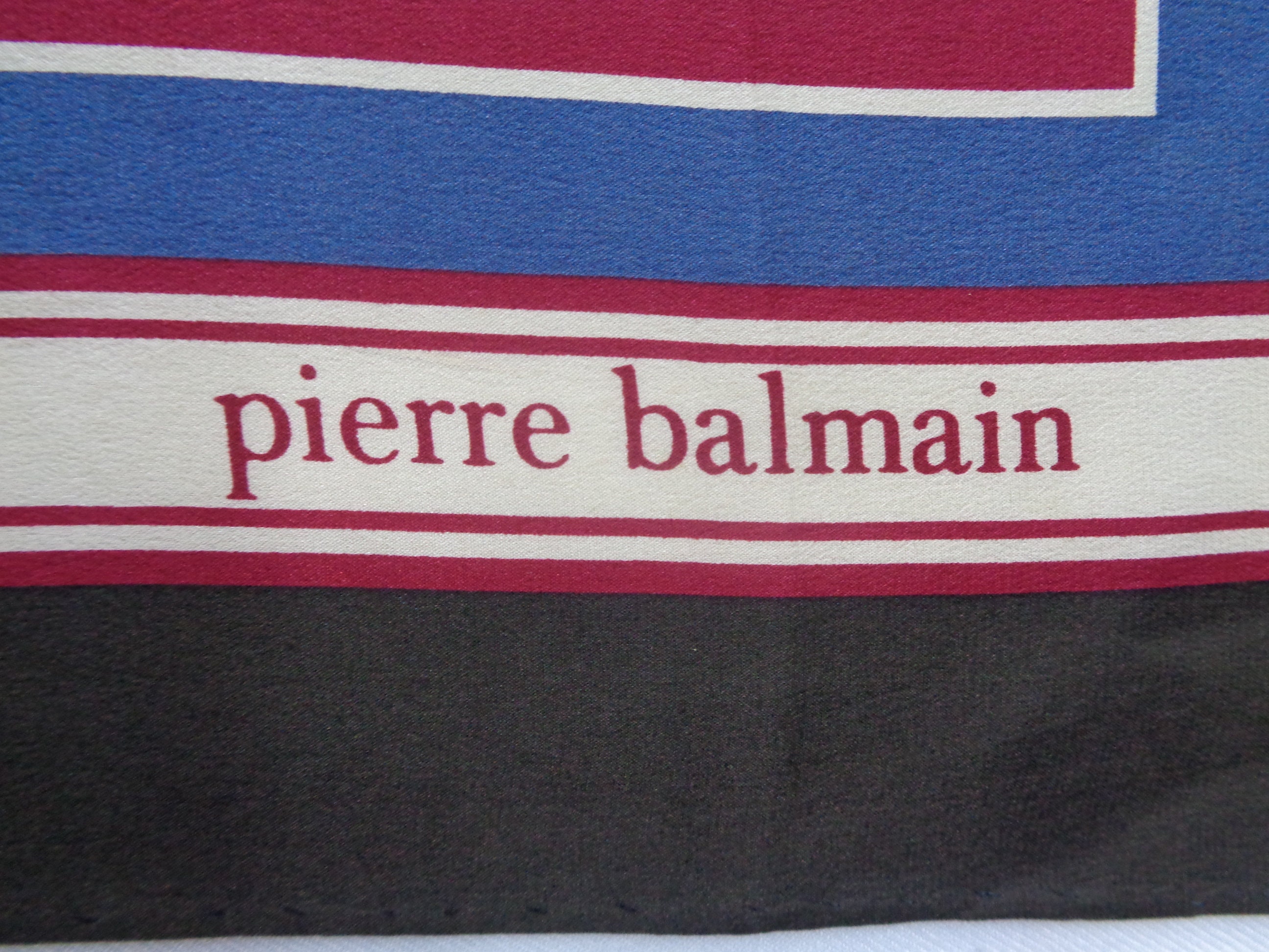 Pierre Balmain Scarf Vintage Pierre Balmain Silk Scarf Pierre - Etsy