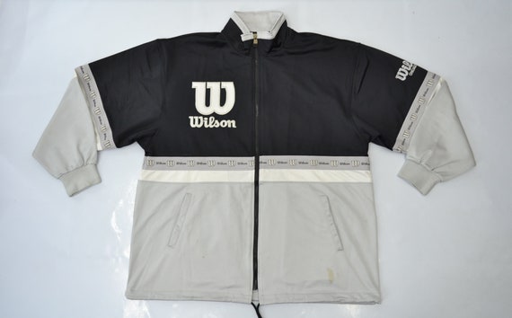 Wilson Jacket Vintage Wilson Track Jacket 90s Wilson … - Gem