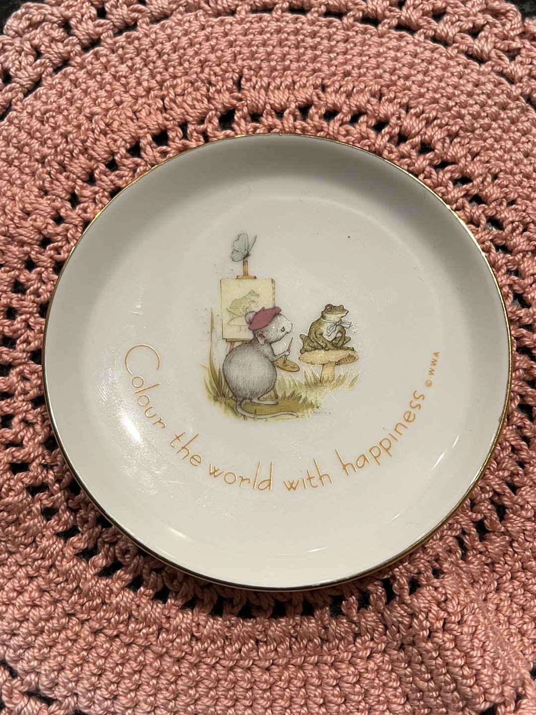 Vintage Designers Collection Tiny Talk Trinket Dish Porcelain Colour ...