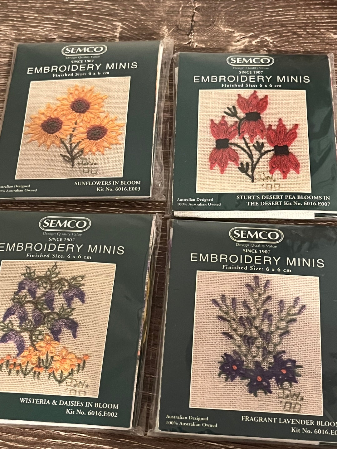 Semco Embroidery Minis NEW sewing Kits embroidery Kit sturt's Desert ...