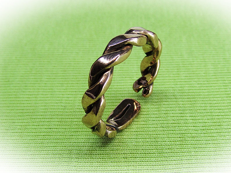 Handmade Unisex celtic ring Rustic Hammered Copper Thumb | Etsy